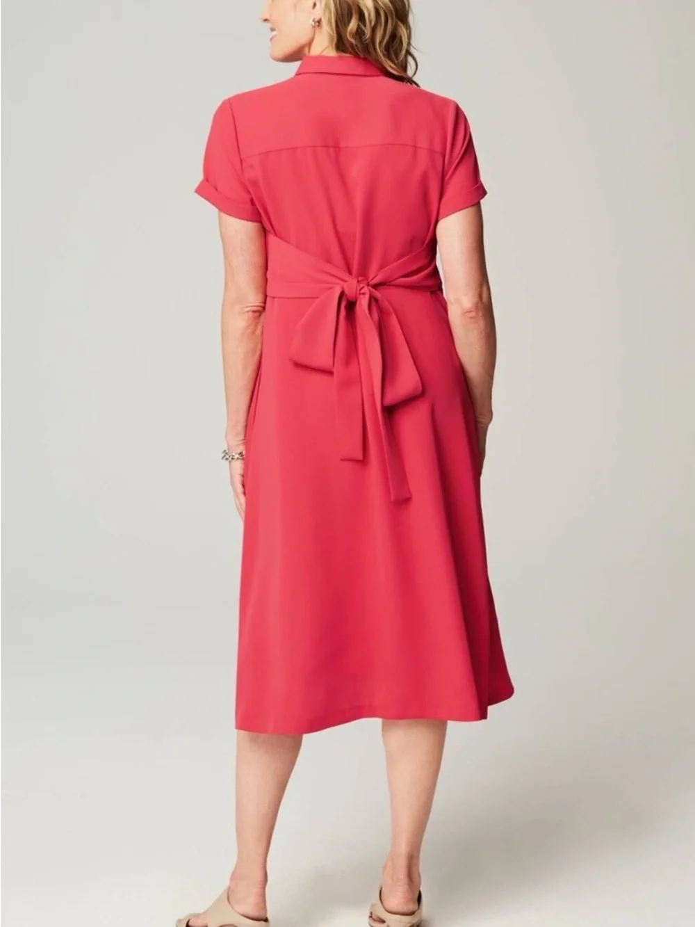 J. Jill | Dresses | J Jill Wearever Collection Tie Waist Shirt Dress ...